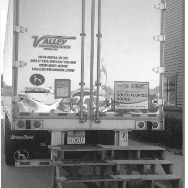 Valley Transportation hauls relief items to Florida ~ Delivering ...